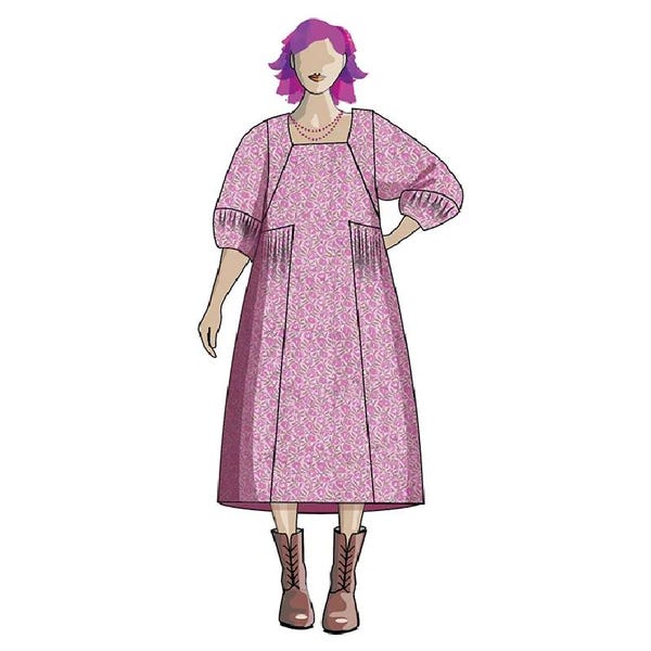 Panel Dress Pattern - Etsy