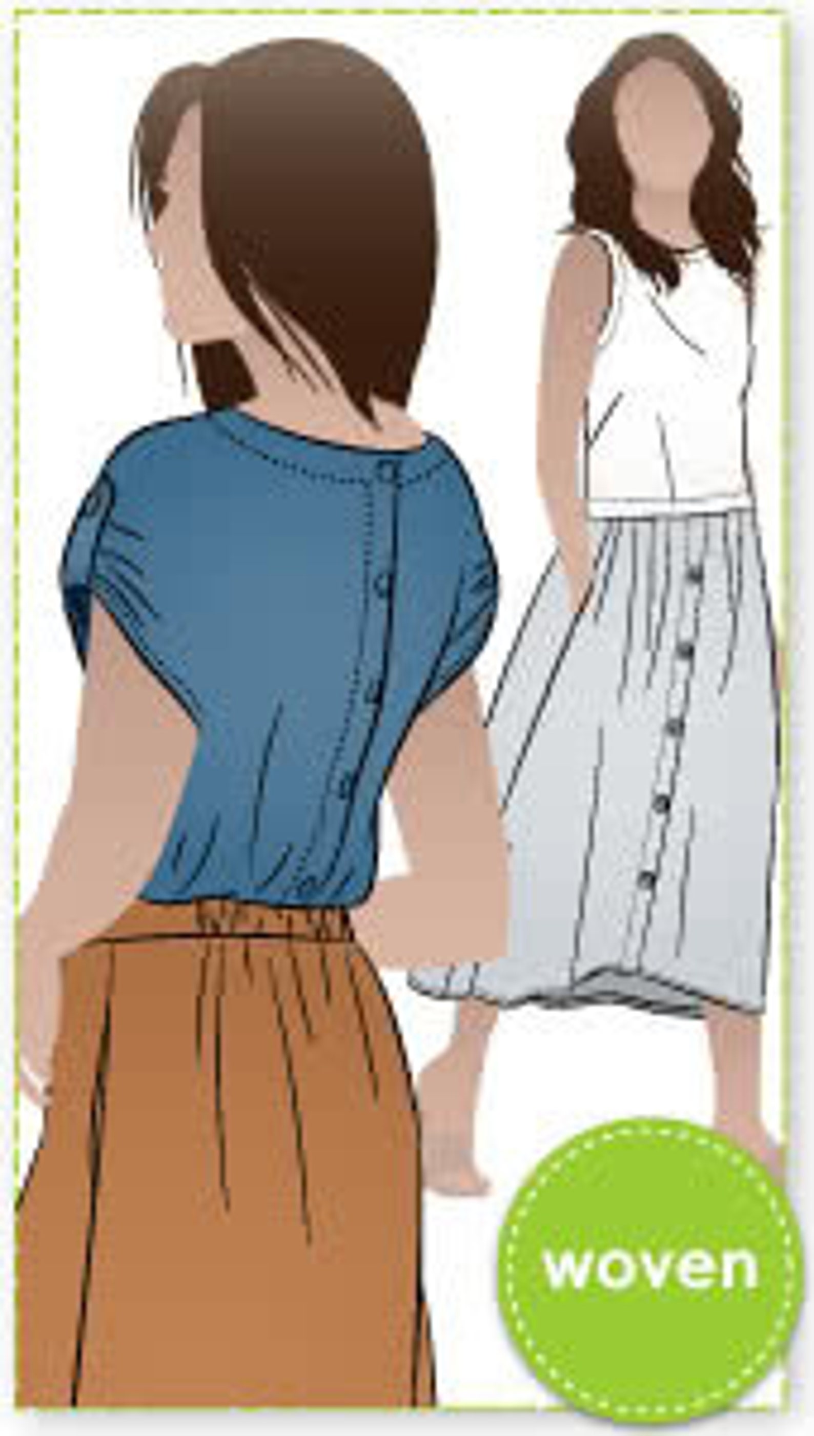 Style Arc AUS / Printed Sewing Pattern / Bonnie Woven Tops - Etsy