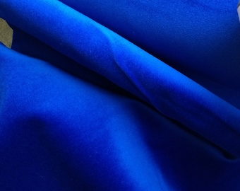 Hand Dyed Royal Blue Cotton Velveteen Fabric - Etsy