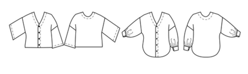 Papercut NZ / Printed Sewing Pattern / Nexus Blouse - Etsy