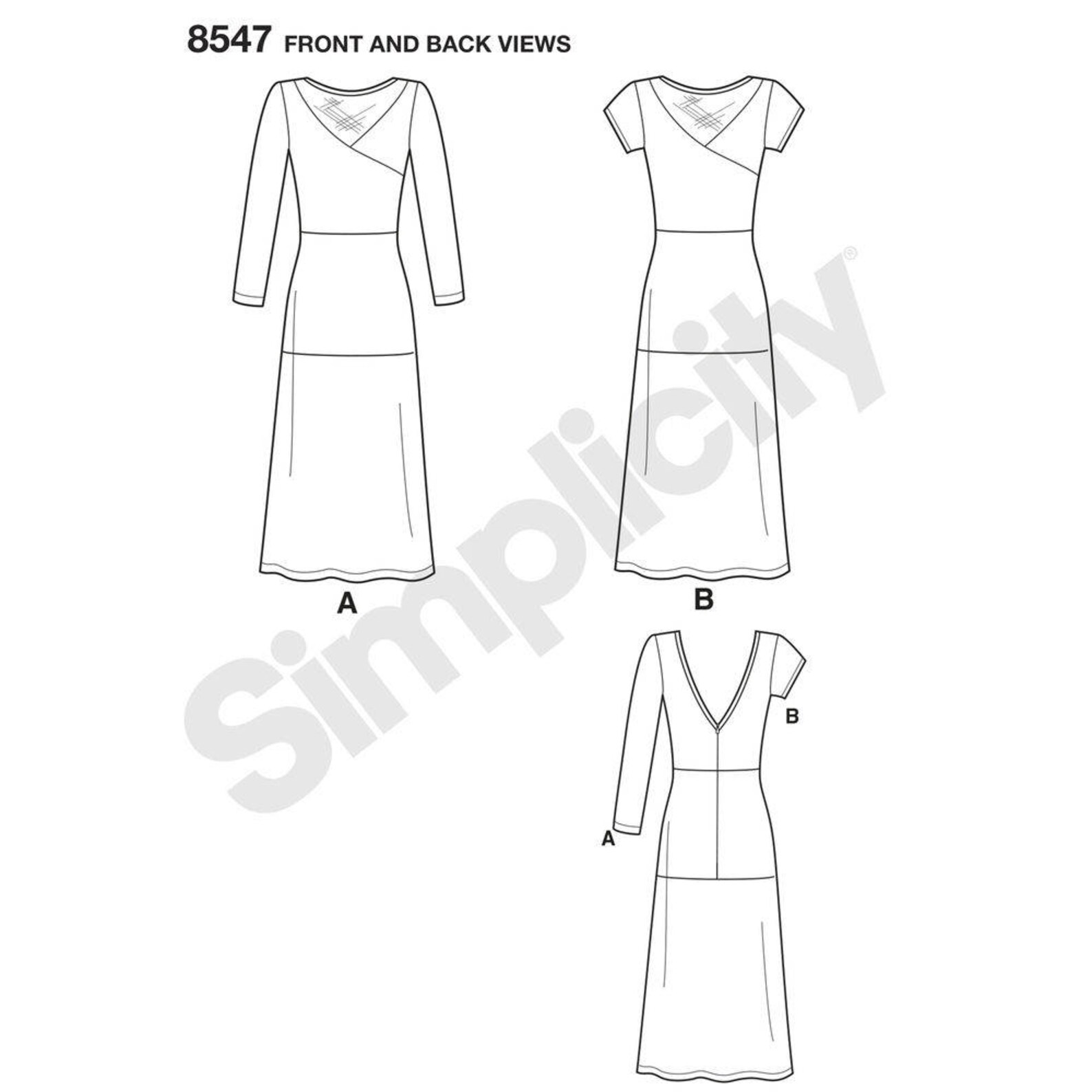 Mimi G Style Sewing PATTERN - 8547 Knit Dress - Sizes 8 to 16 - Etsy