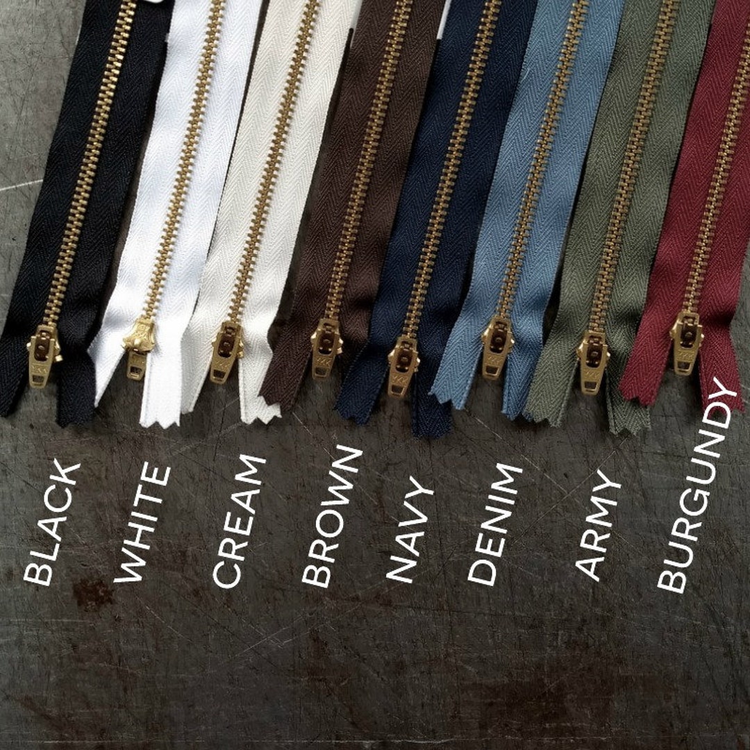 Metal Jeans Zip / 5" 7" 9" / 8 Colors - Etsy