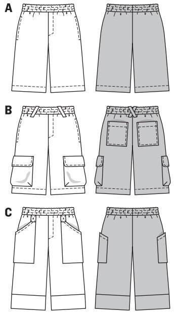 Burda Style Sewing PATTERN 7381 Mens Shorts - Etsy