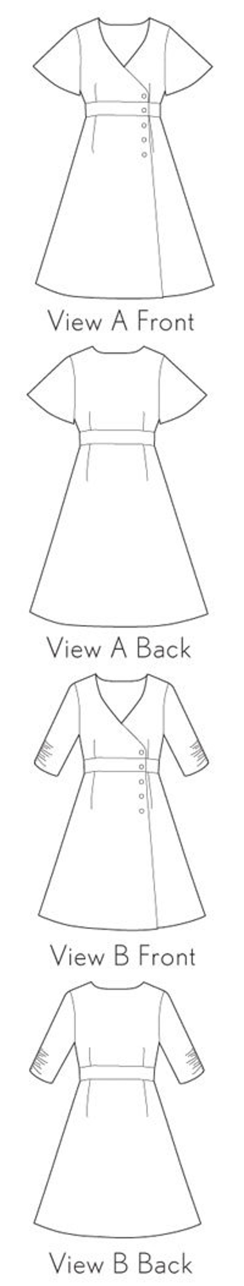 Liesl & Co US / Printed Sewing Pattern / Saint Germain Wrap | Etsy