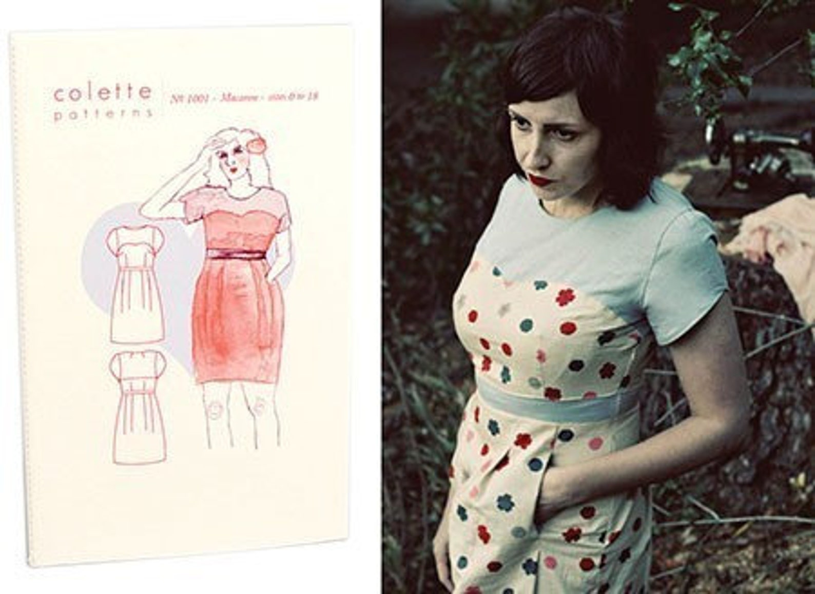 Colette Sewing PATTERN Macaron Dress - Etsy