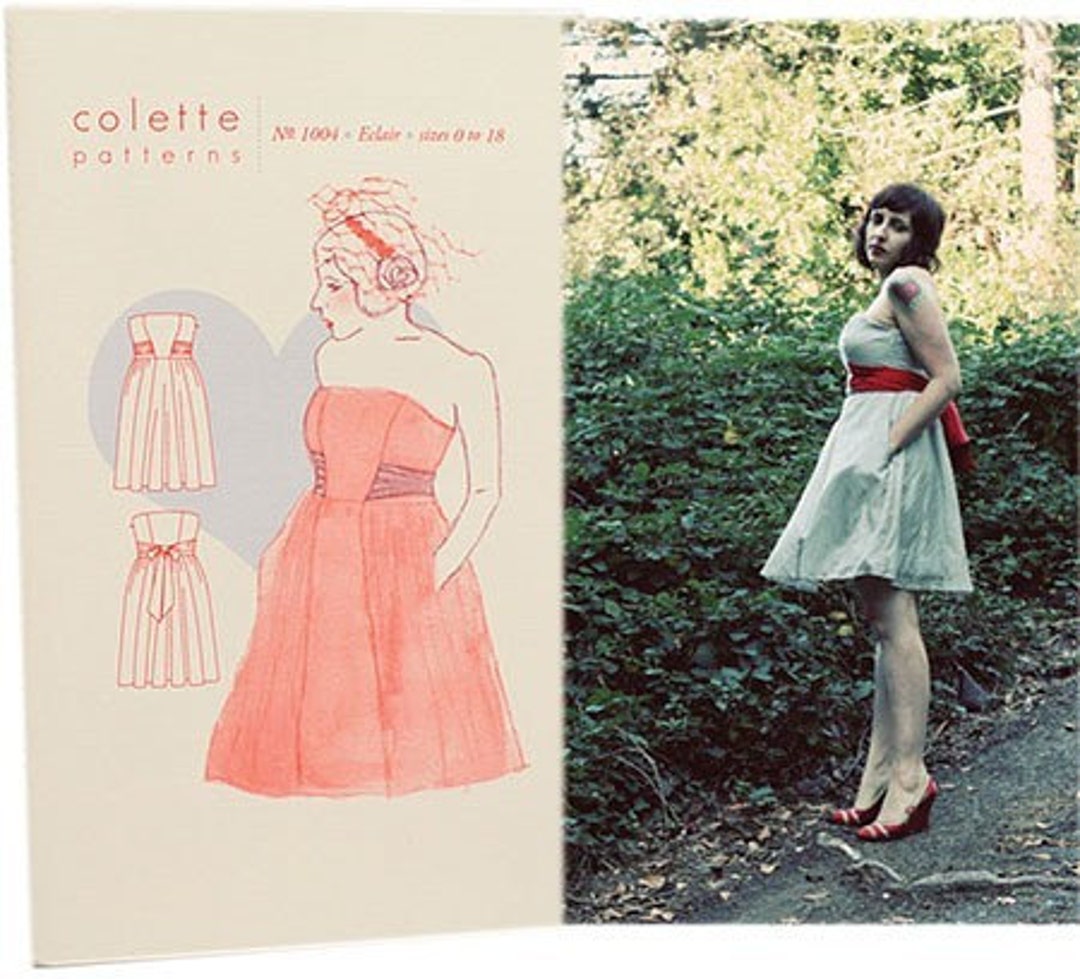 Colette Sewing PATTERN Eclair Dress Sizes 0 to 18 - Etsy