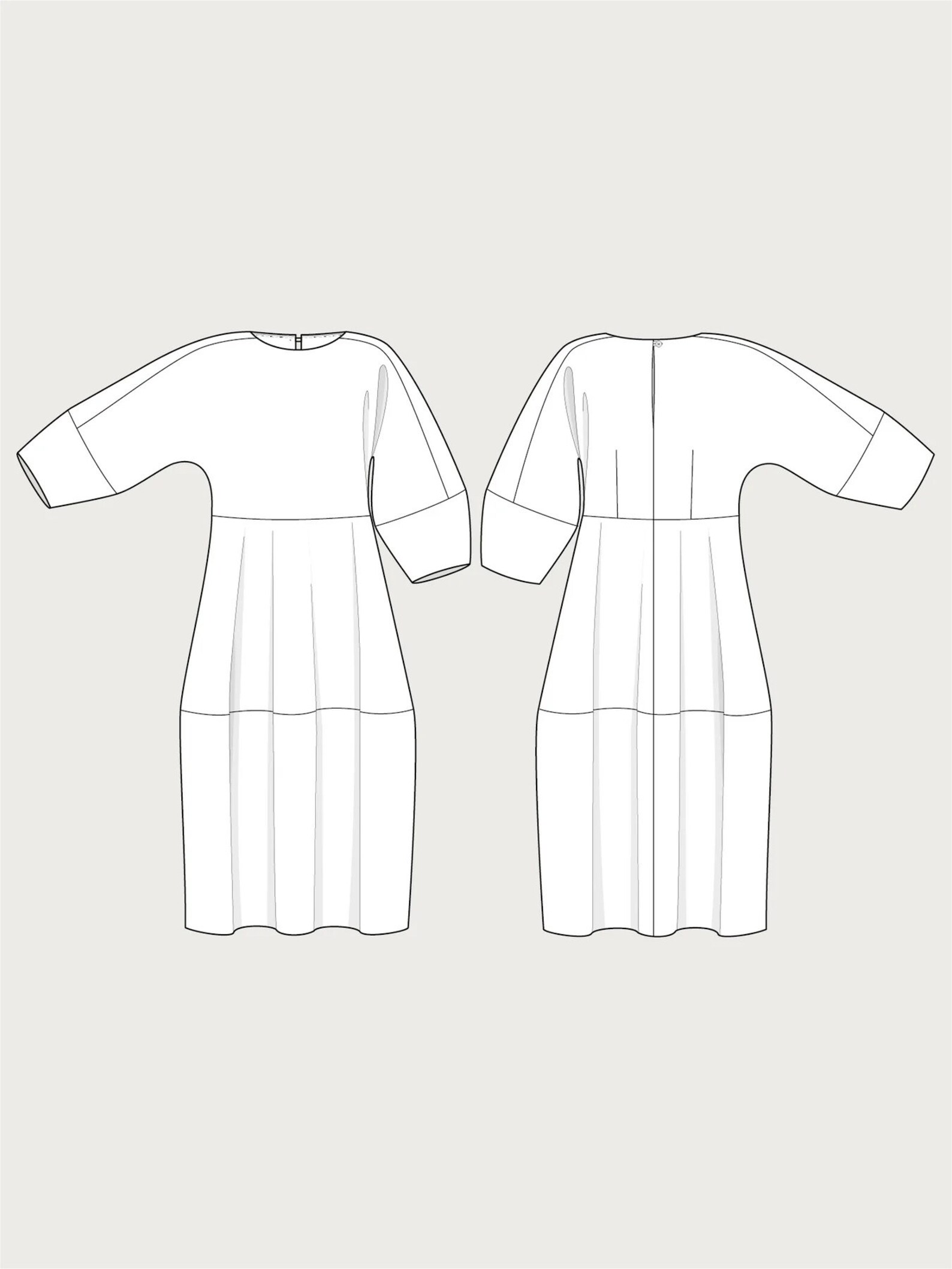 Assembly Line / Printed Sewing Pattern / Barrel Dress - Etsy