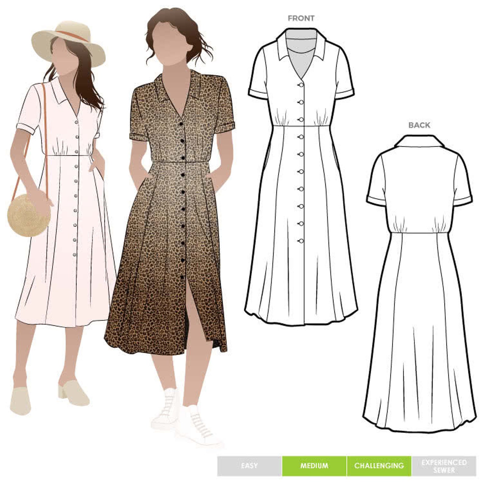 Style Arc / Printed Sewing Pattern / Armidale Dress - Etsy