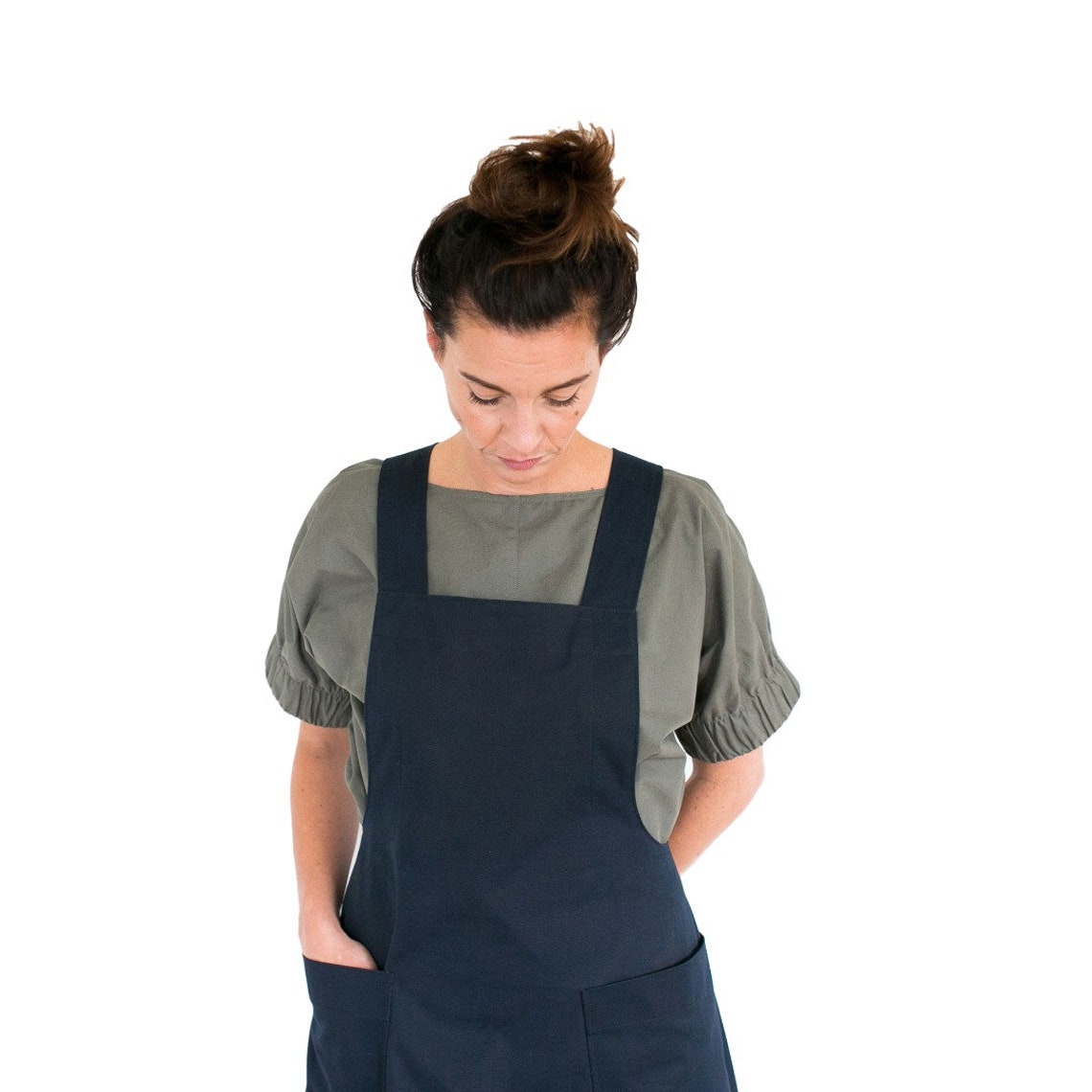 Assembly Line SWE / Printed Sewing Pattern / Apron Dress - Etsy