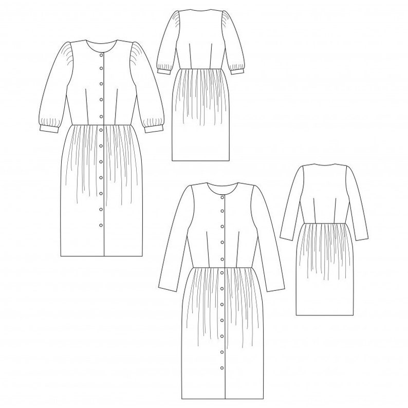 Republique Du Chiffon FR / Printed Sewing Pattern / Jocelyne | Etsy