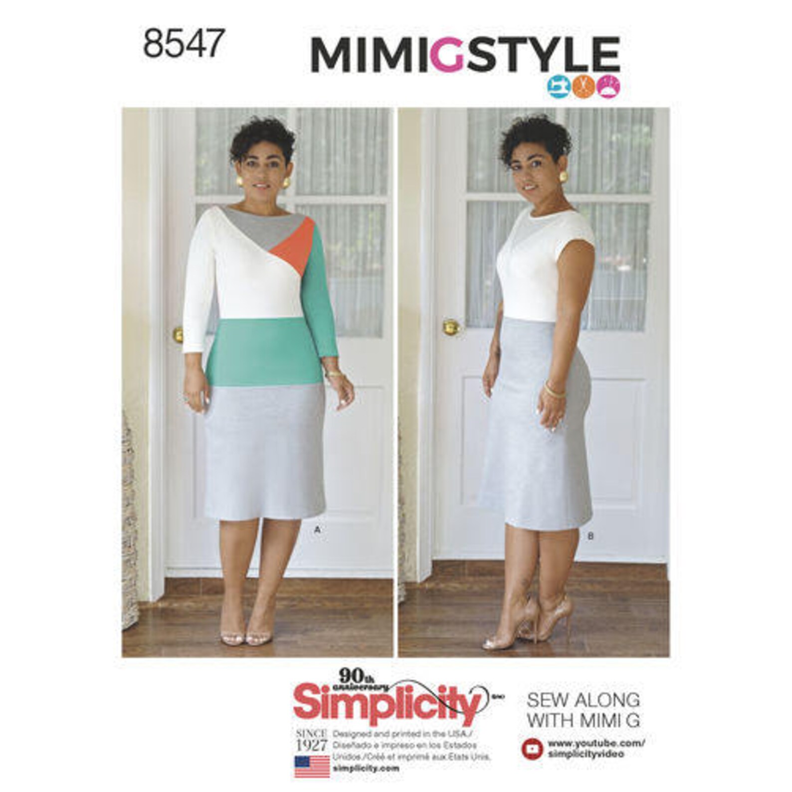 Mimi G Style Sewing PATTERN 8547 Knit Dress Sizes 8 to 16 - Etsy
