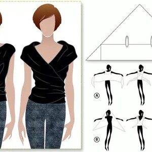 Style Arc / Printed Sewing Pattern / Simply Sally Top - Etsy