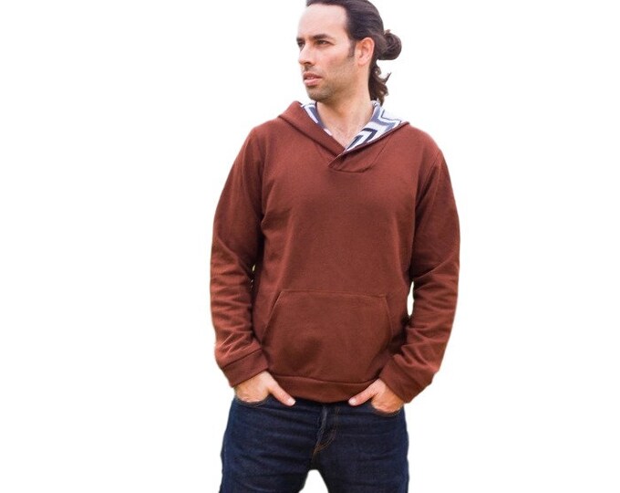 Burda Style 6718 / Printed Sewing Pattern / Mens Pullover Hoodie - Etsy