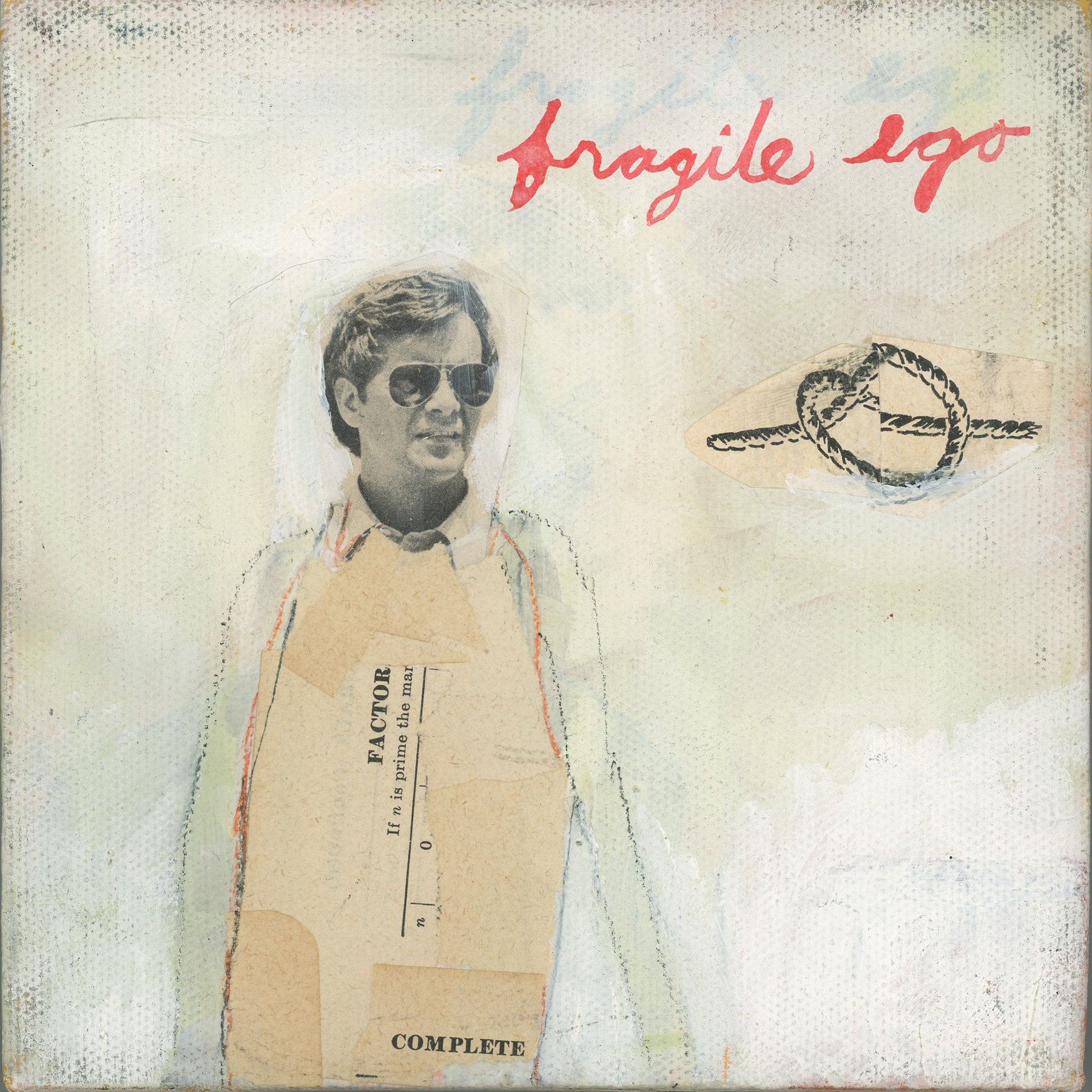 Original Art 6" Collage Drawing Original Art Stretched Canvas Fragile ...