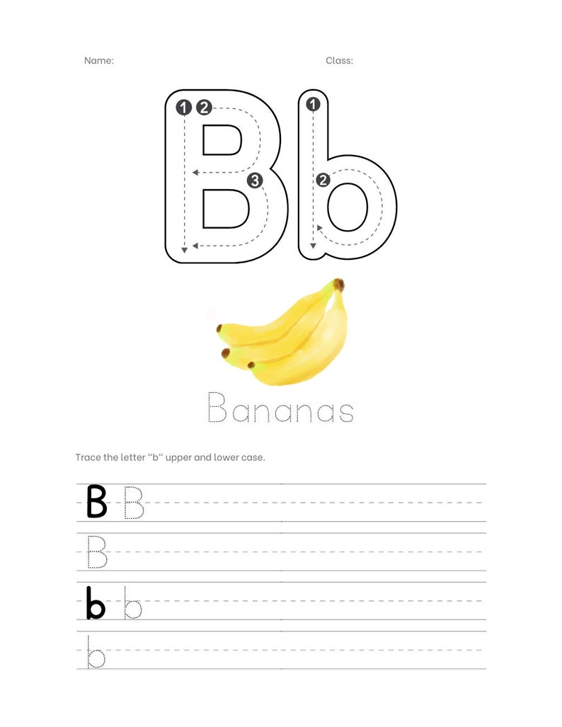 Alphabet Tracing Printables. 26 ABC Phonics Tracing Cards. Preschool ...
