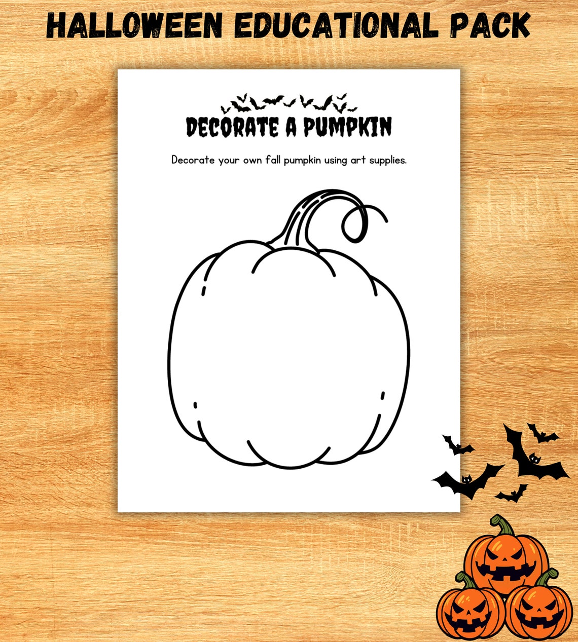 Halloween Educational Pack, Printable Kids Halloween Activities ...