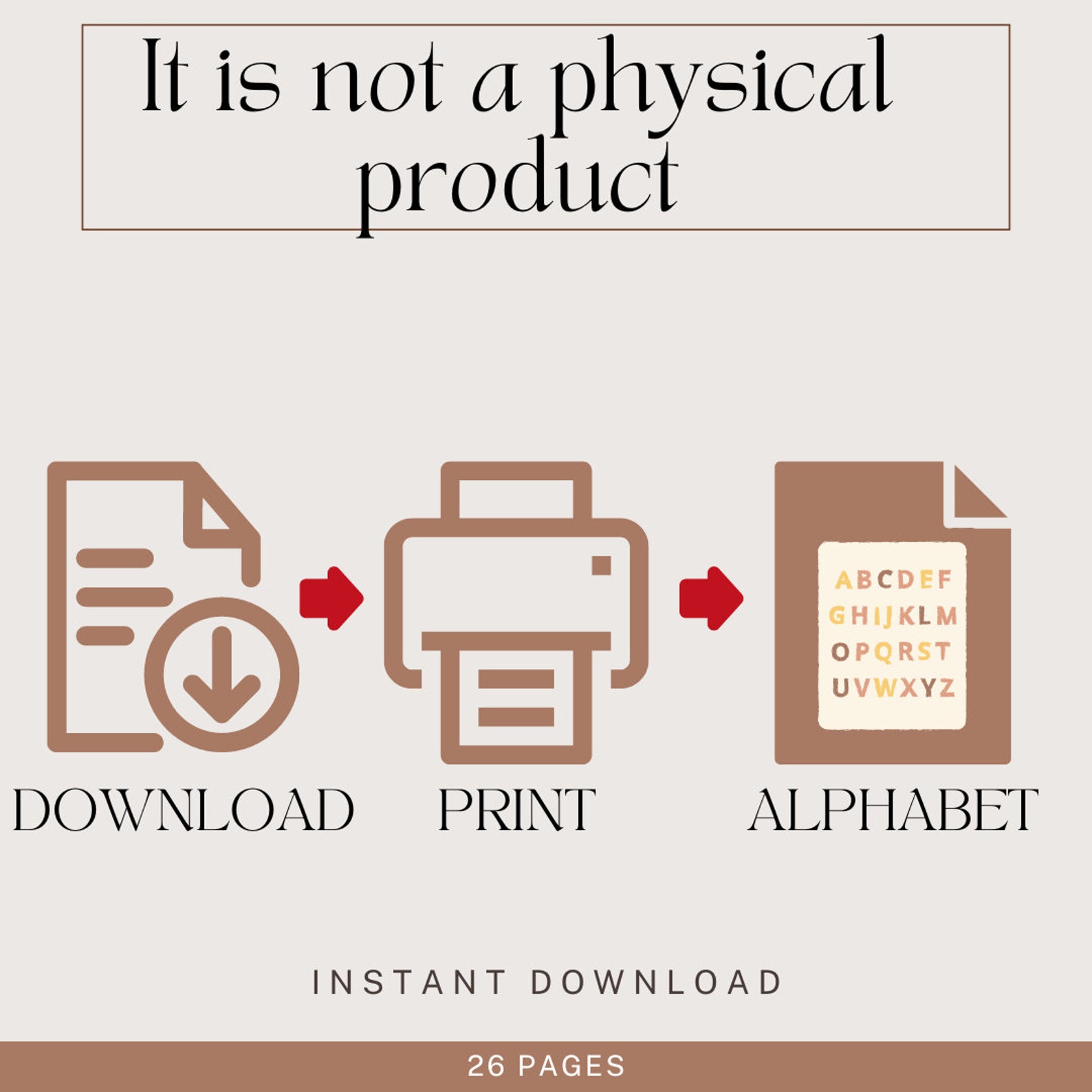 Alphabet Tracing Printables. 26 ABC Phonics Tracing Cards. Preschool ...