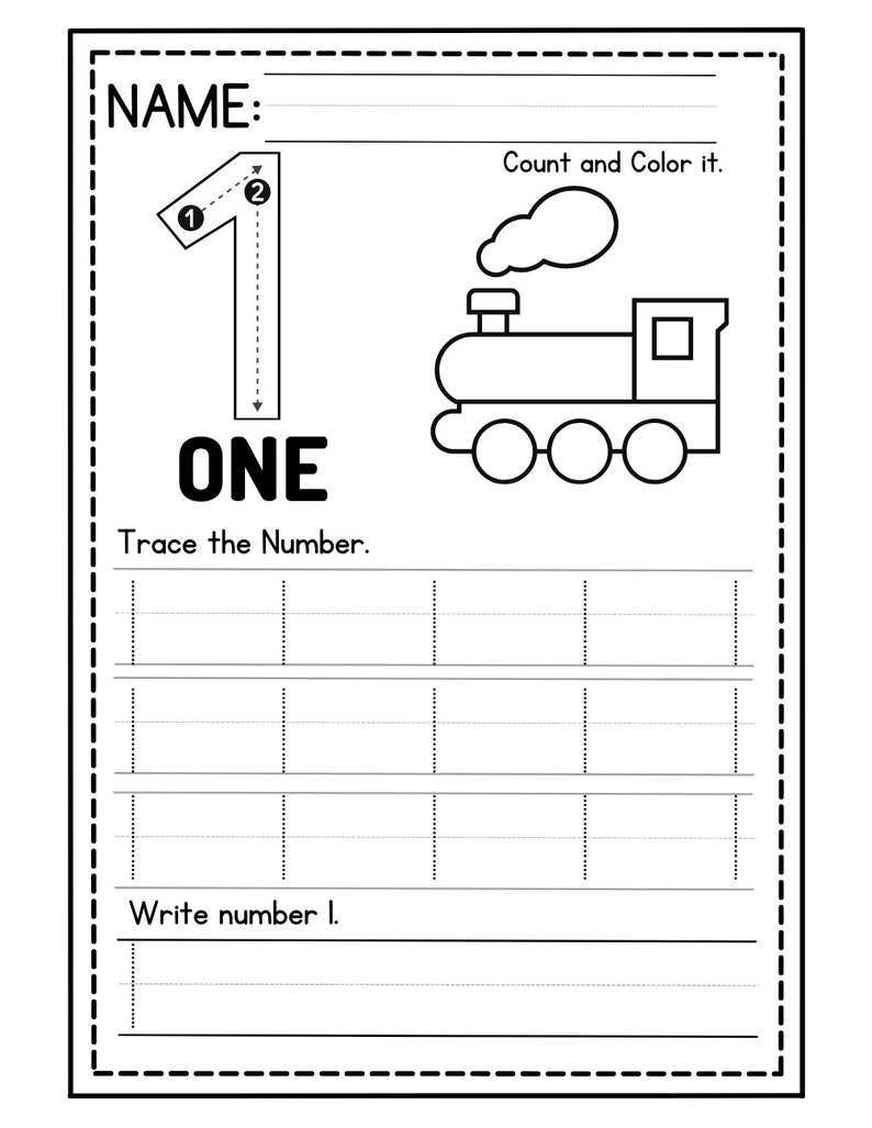 Number Tracing Worksheets, Traceable Numbers, Preschool Worksheets ...