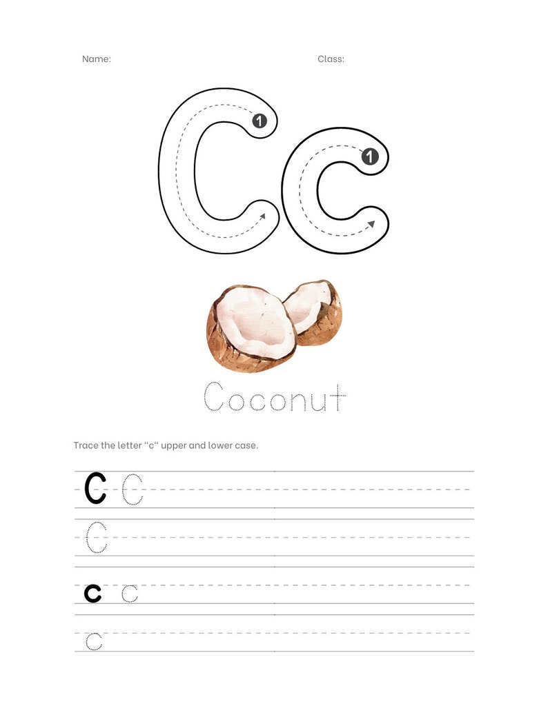 Alphabet Tracing Printables. 26 ABC Phonics Tracing Cards. Preschool ...