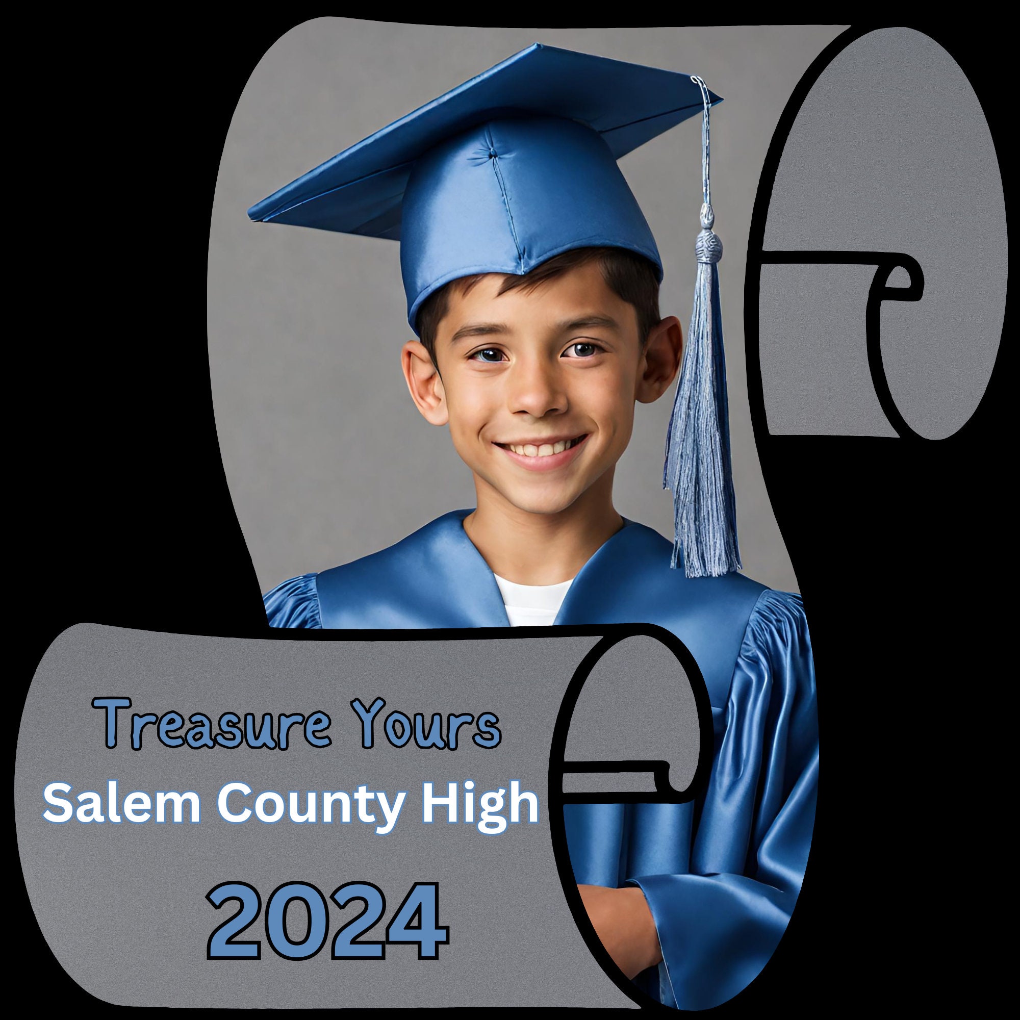 Editable Graduation Scroll Fan Template - Etsy