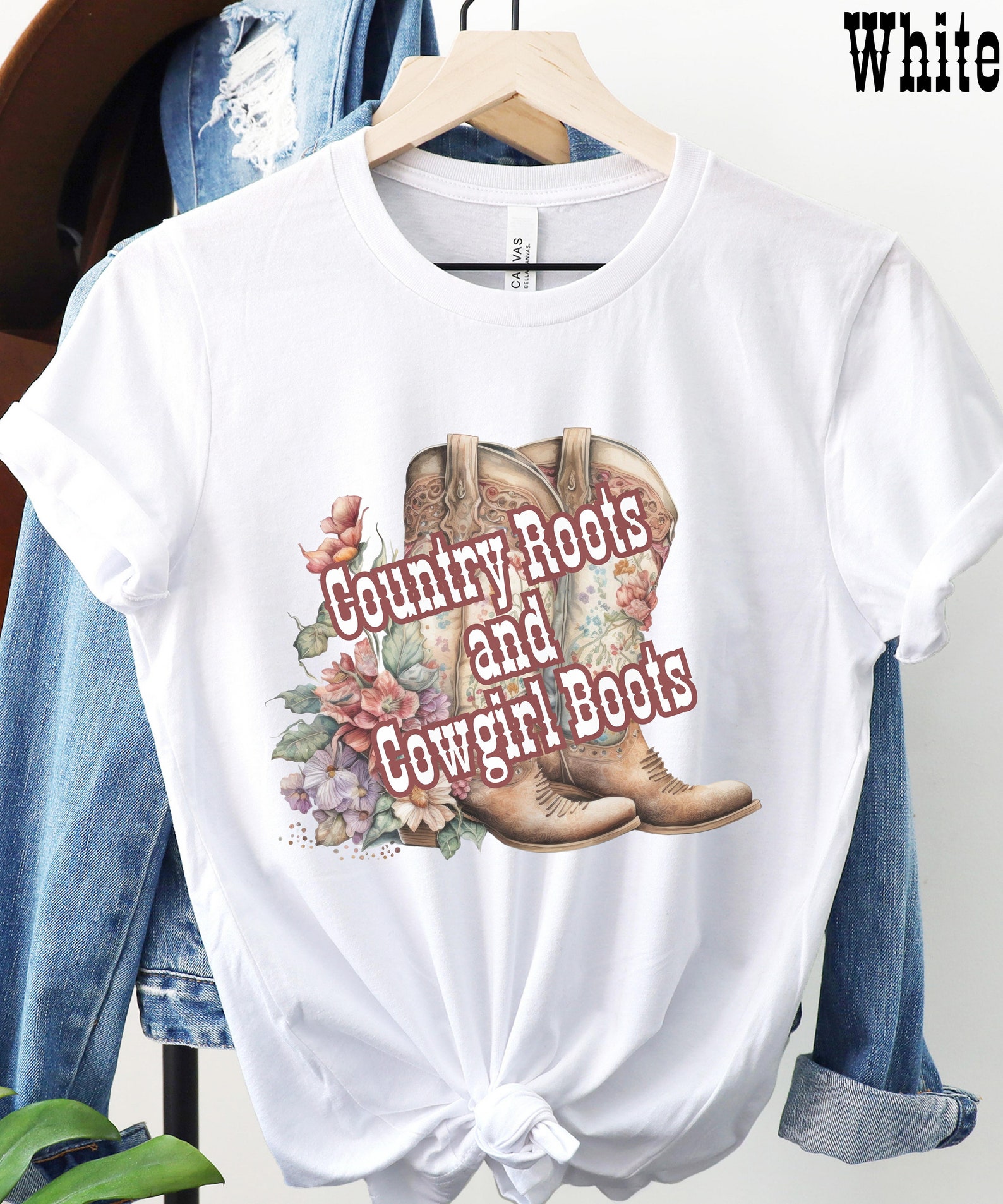 Country Roots and Cowgirl Boots Graphic Tshirt Country and - Etsy