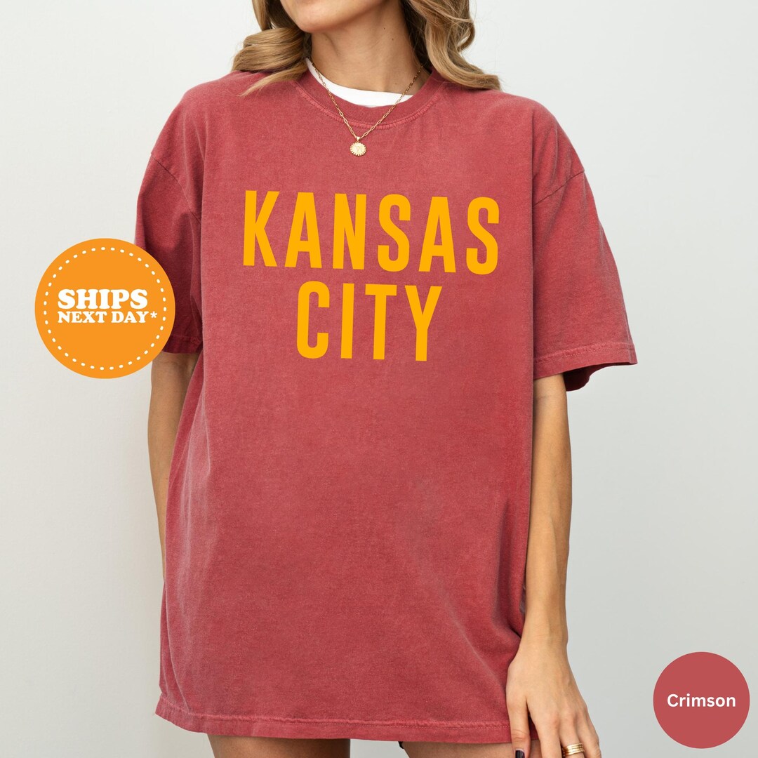Kansas City Football Shirt, Kansas City Comfort Colors, Gameday Shirt ...