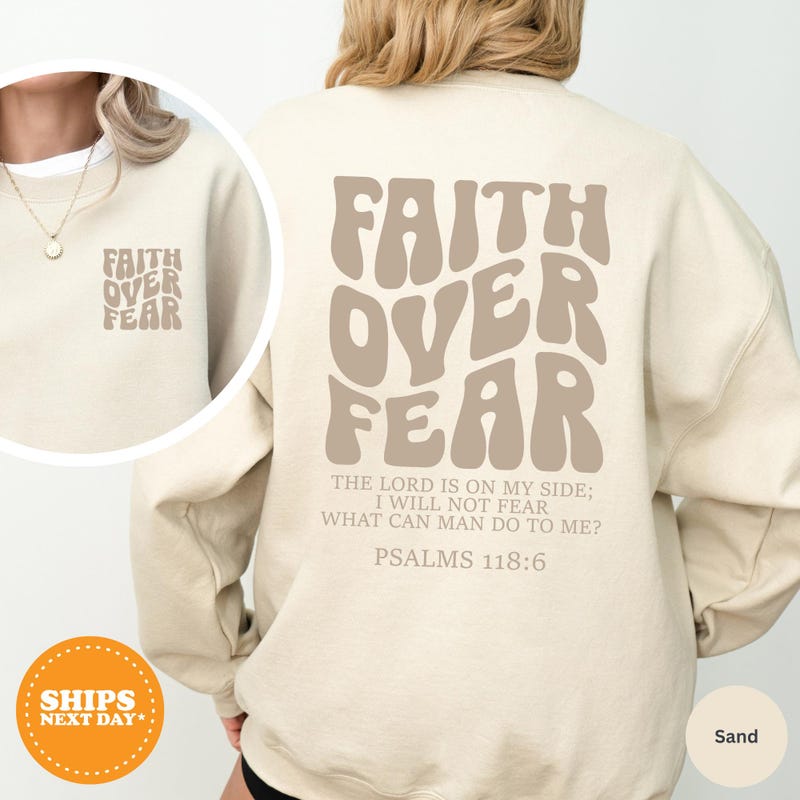 Faith Over Fear Hoodie - Etsy