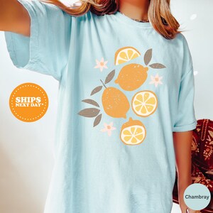Lemon Shirt, Citrus Shirt, Vintage Shirt, Graphic Shirt, Lemon Fruit ...