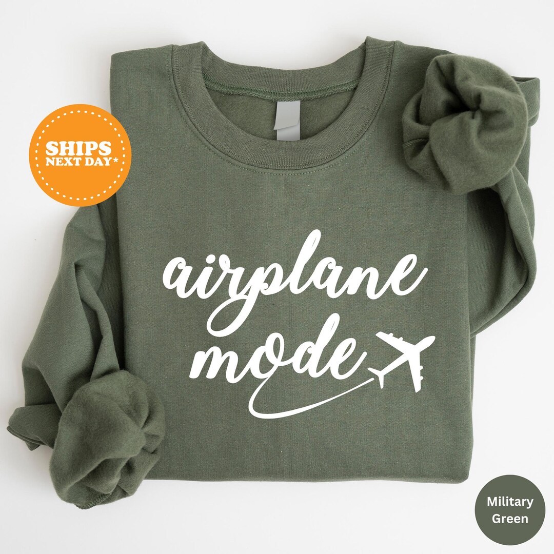 Airplane Mode Sweatshirt, Vacation Mode Sweater, Traveling Sweatshirt ...