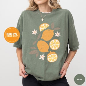 Lemon Shirt, Citrus Shirt, Vintage Shirt, Graphic Shirt, Lemon Fruit ...