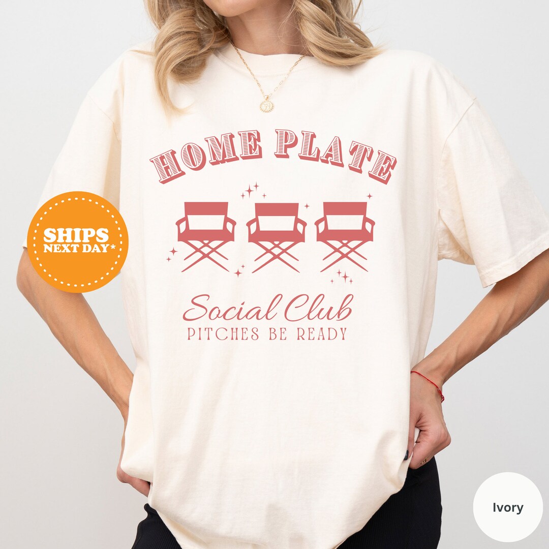 Home Plate Tshirt, Social Club Shirt, Oversized Game Day Shirt ...