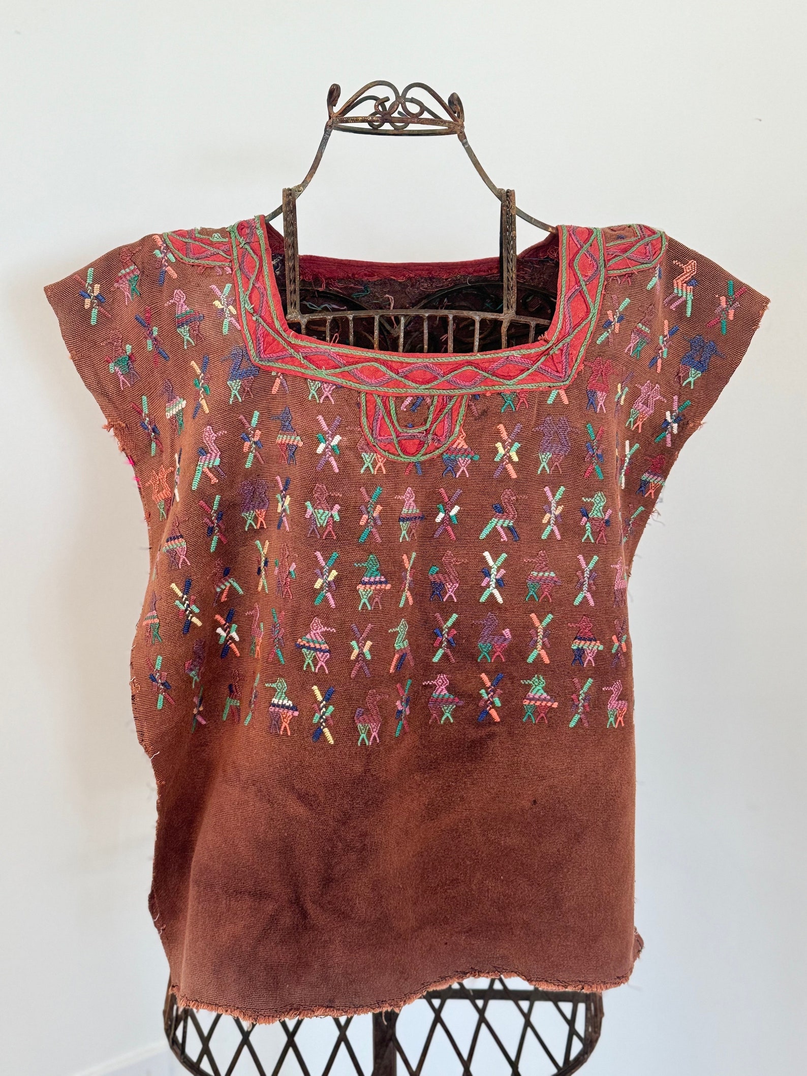 Guatemala Hand Embroidered Blouse, Hand Sewn/handmade, Indigenous ...