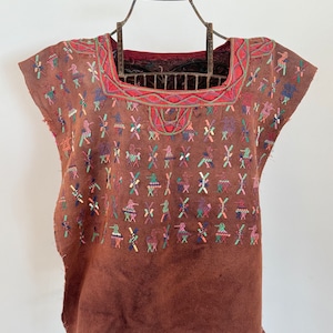 Guatemala Hand Embroidered Blouse, Hand Sewn/handmade, Indigenous ...
