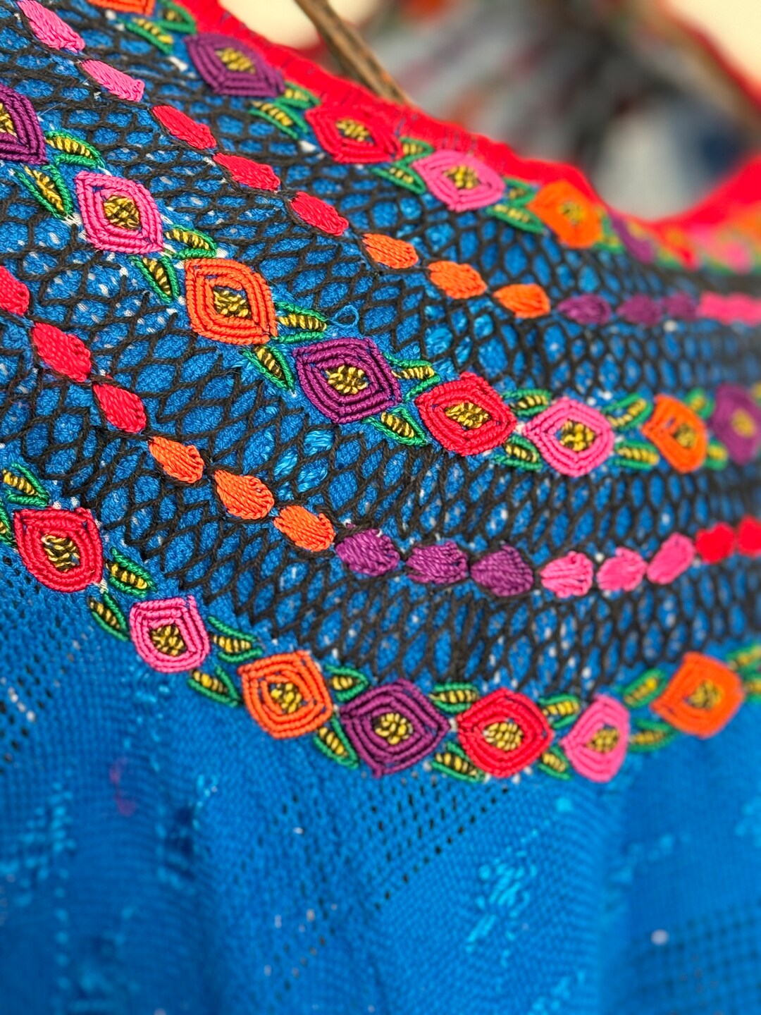 Guatemala Hand Embroidered Blouse, Hand Sewn/handmade, Indigenous ...