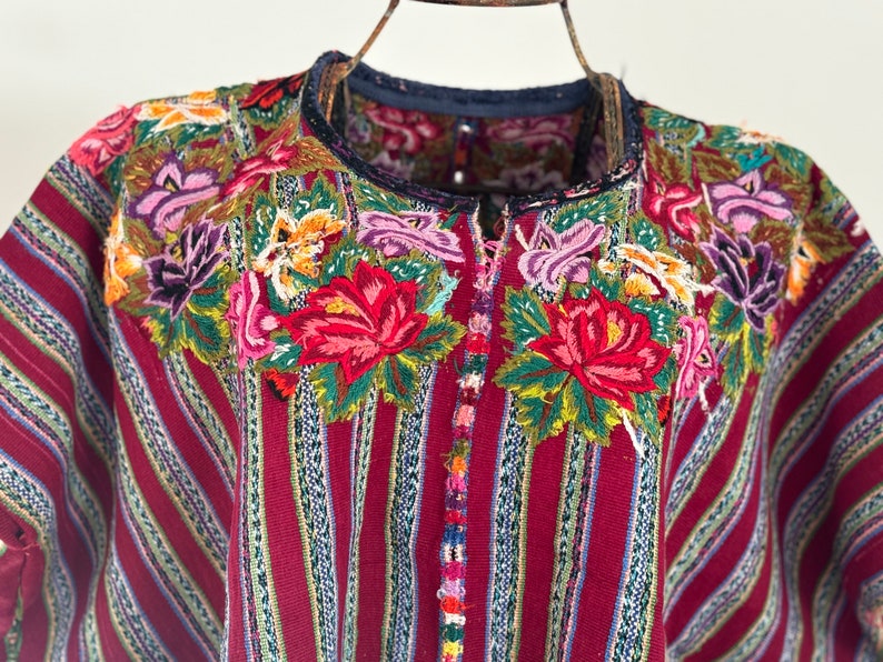 Guatemala Hand Embroidered Blouse, Hand Sewn/handmade, Indigenous ...