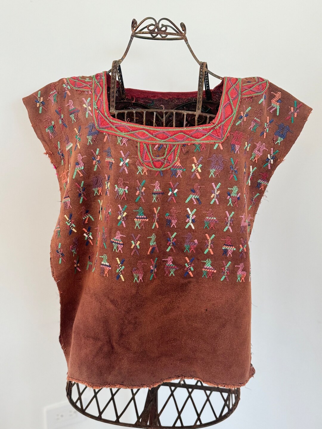 Guatemala Hand Embroidered Blouse, Hand Sewn/handmade, Indigenous ...