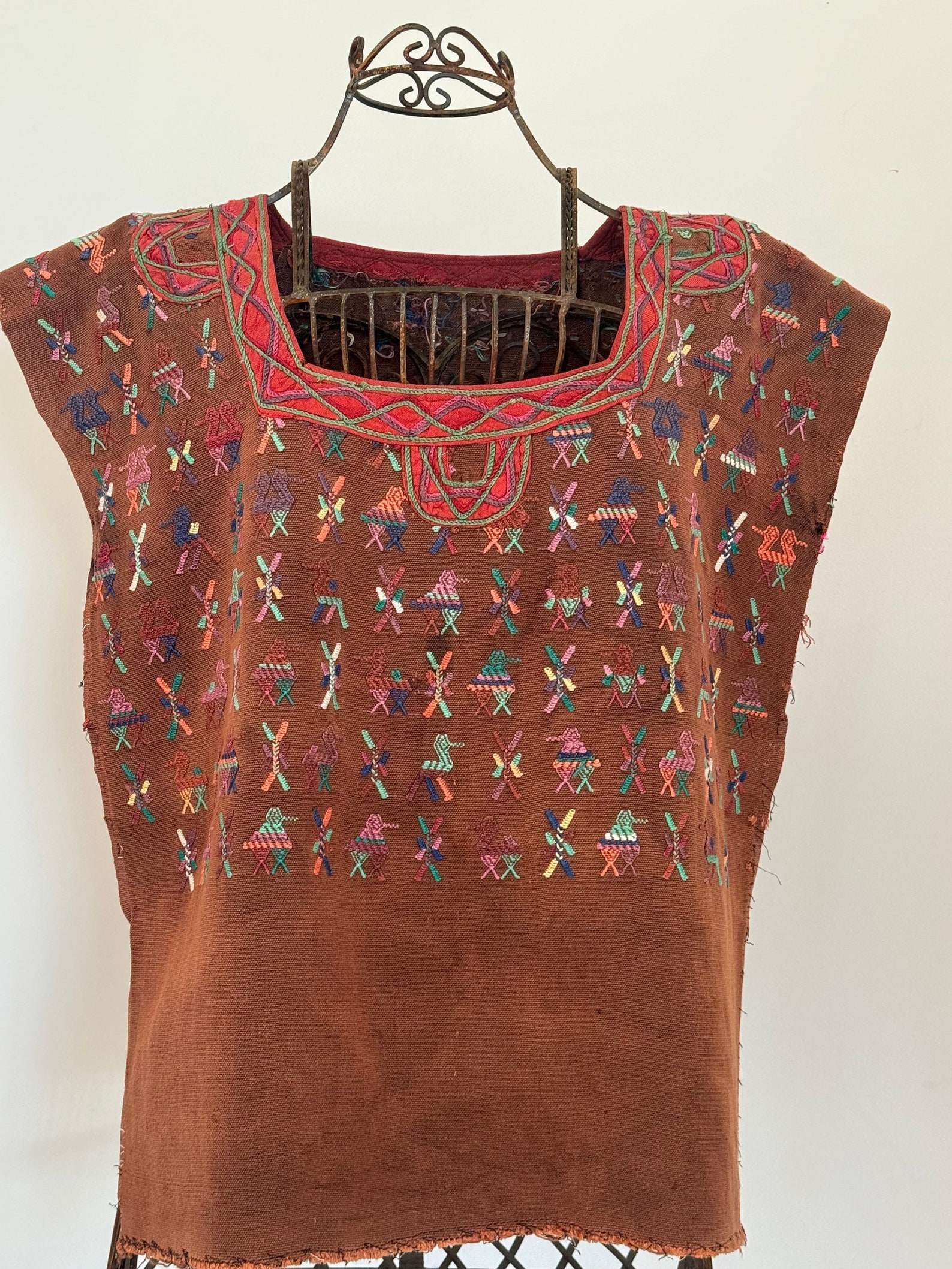 Guatemala Hand Embroidered Blouse, Hand Sewn/handmade, Indigenous ...