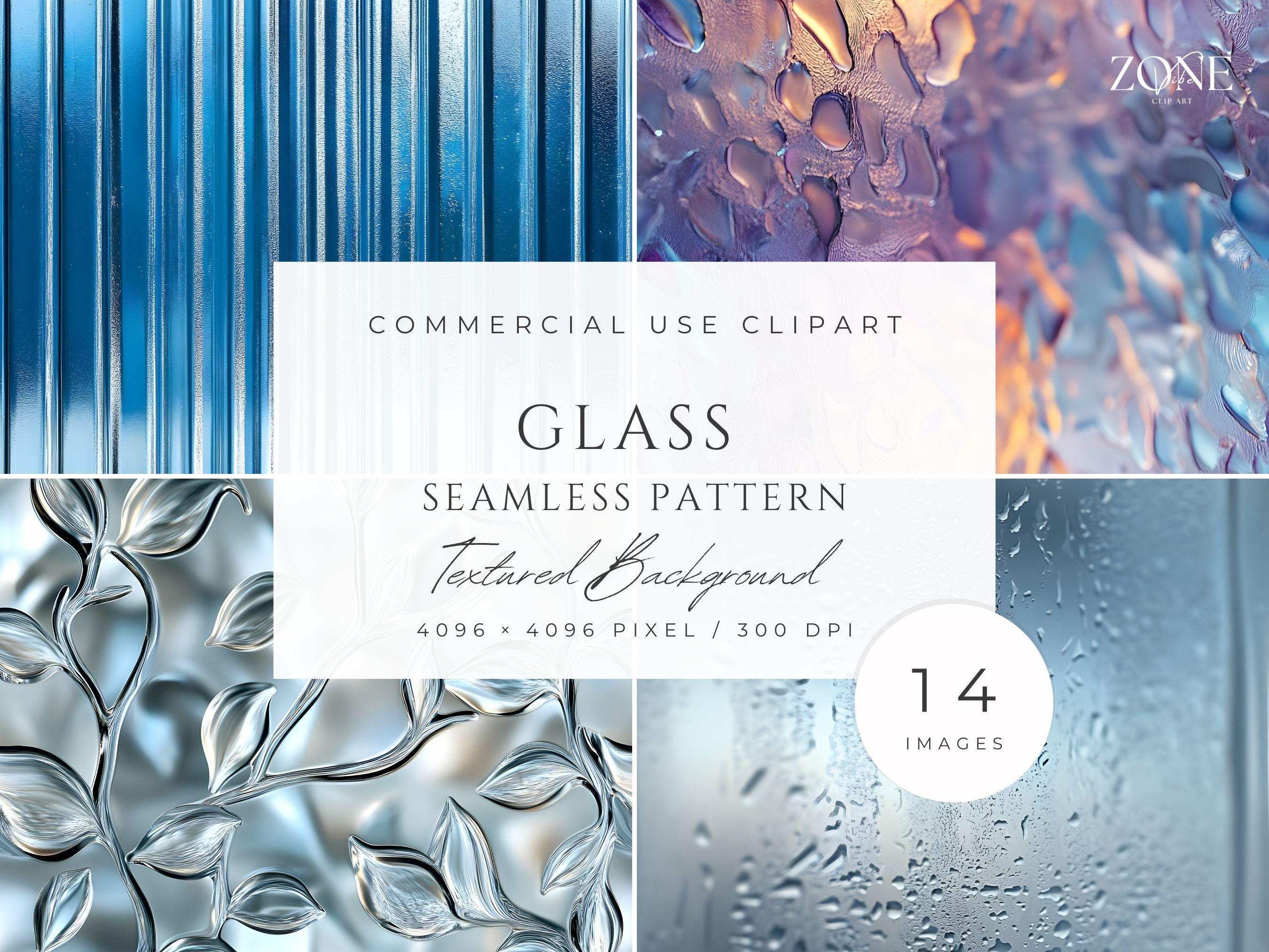 Frosted Glass Texture Digital Paper, Seamless Realistic Glass Patterns ...