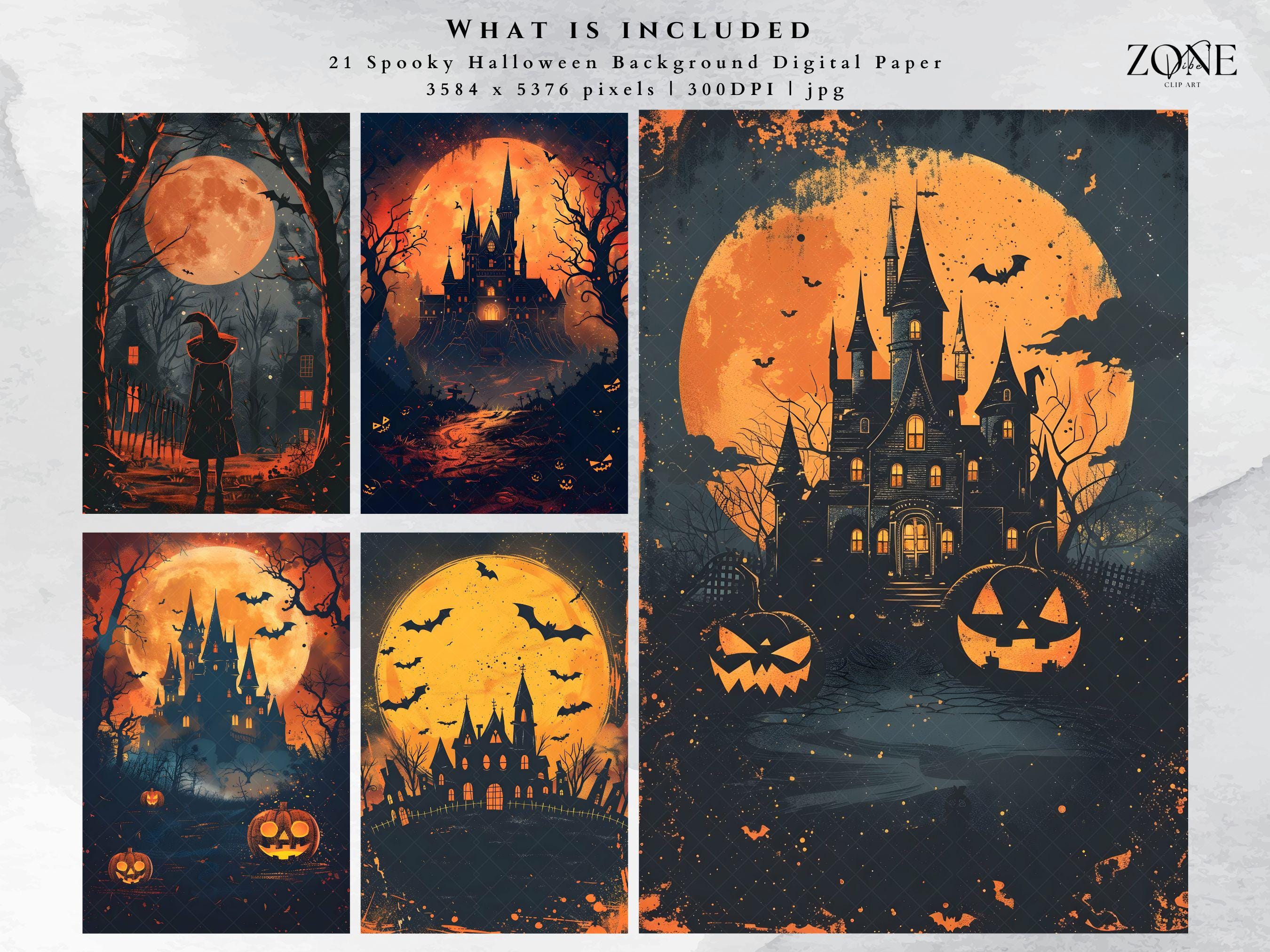 Spooky Halloween Background Picture, Halloween Party Invitation ...