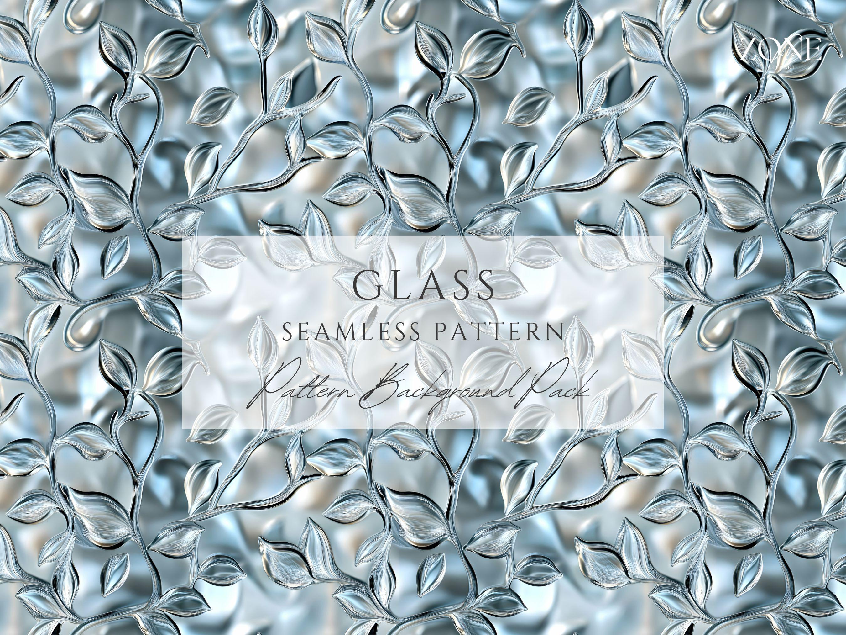 Frosted Glass Texture Digital Paper, Seamless Realistic Glass Patterns ...