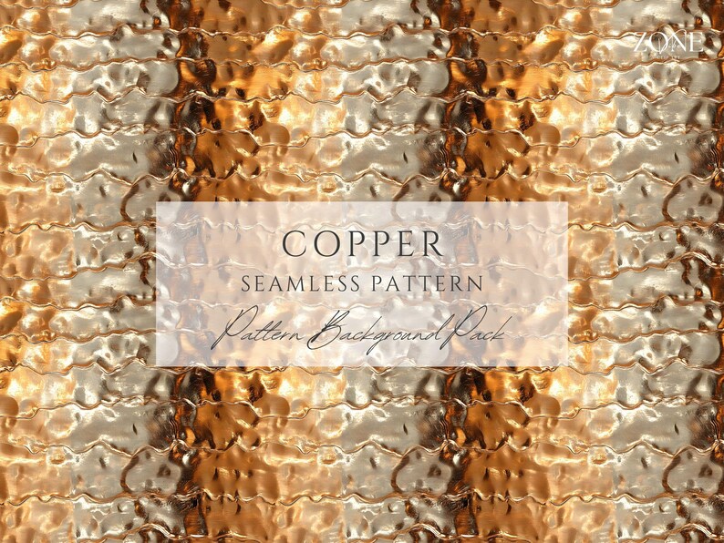 Copper Texture Digital Paper, Seamless Copper Metal Background ...