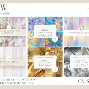 Frosted Glass Texture Digital Paper, Seamless Realistic Glass Patterns ...