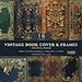 Book Covers Digital Paper for Ebook Mockup Vintage Gold Frame ...
