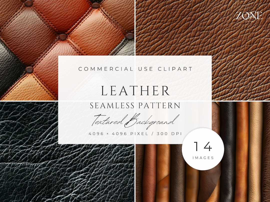 Leather Texture Digital Paper, Seamless Rustic Leather Textures Pattern ...