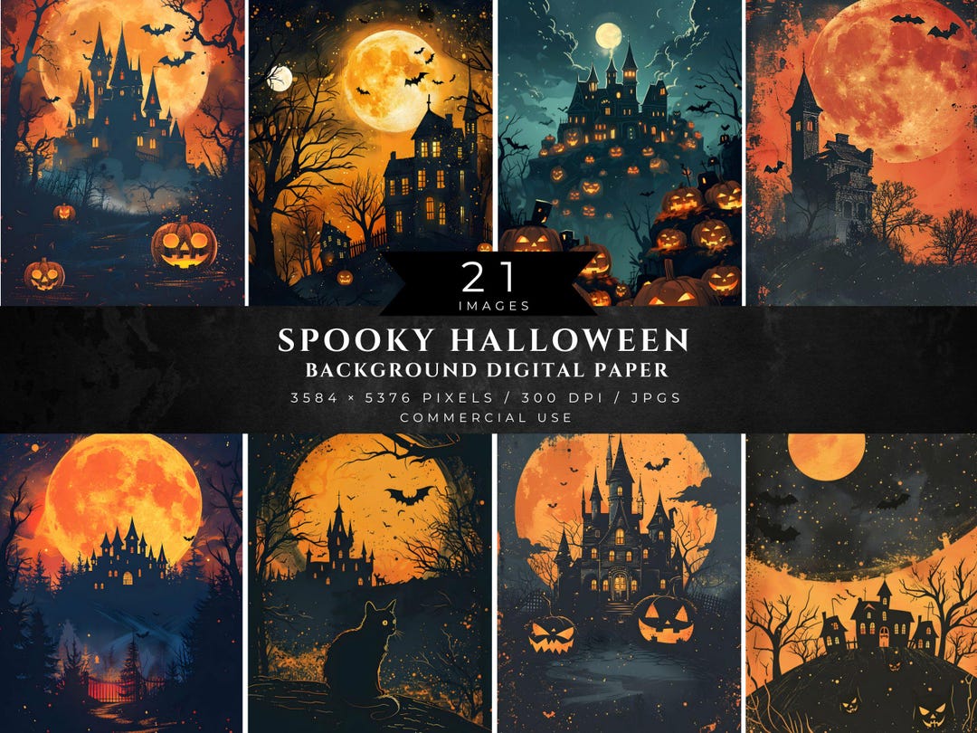 Spooky Halloween Background Picture, Halloween Party Invitation ...