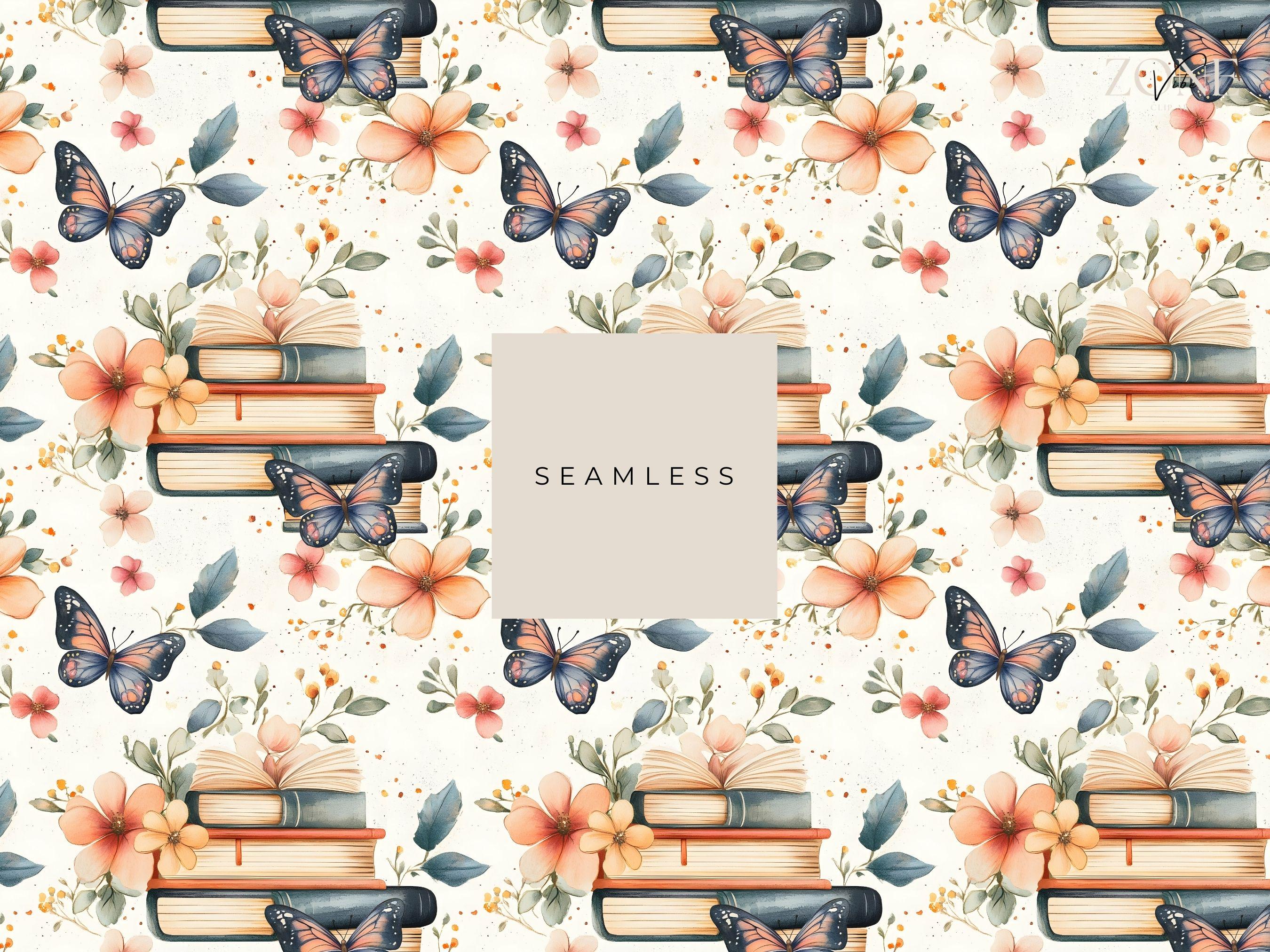 Vintage Books Digital Paper for Padded Book Sleeve Design, Reading ...