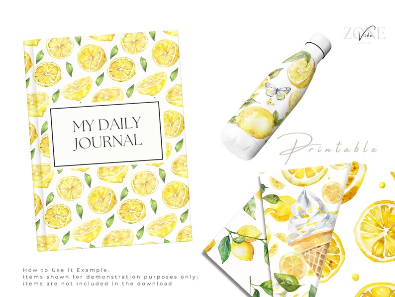 Watercolor Lemon Digital Paper Seamless Pattern, Lemon Print Collection ...