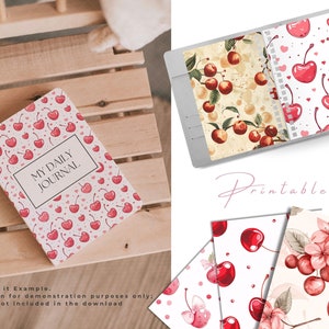 Cute Cherry Digital Paper Seamless Pattern Sweet Cherries Print ...