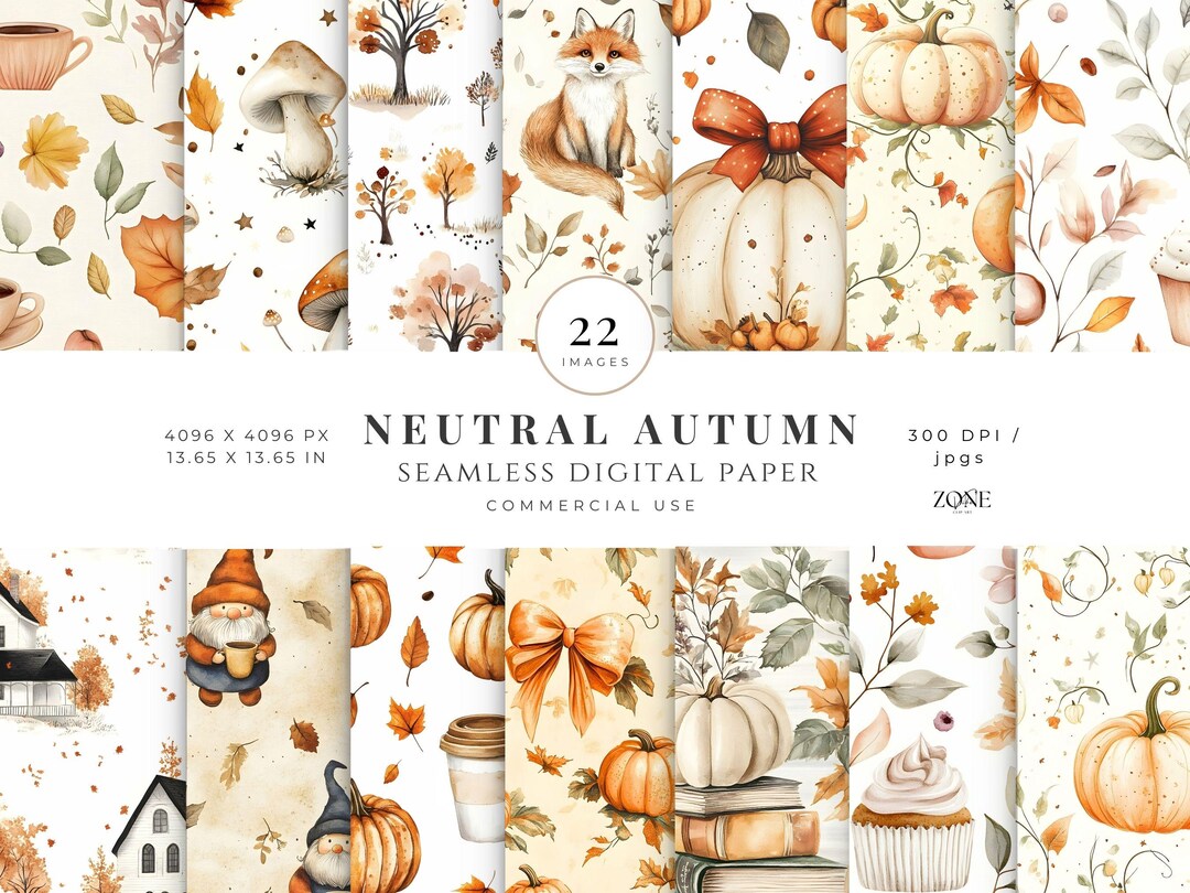 Cozy Autumn Pumpkin Backgrounds, Soft Autumn Vibes, Watercolor Leaf ...