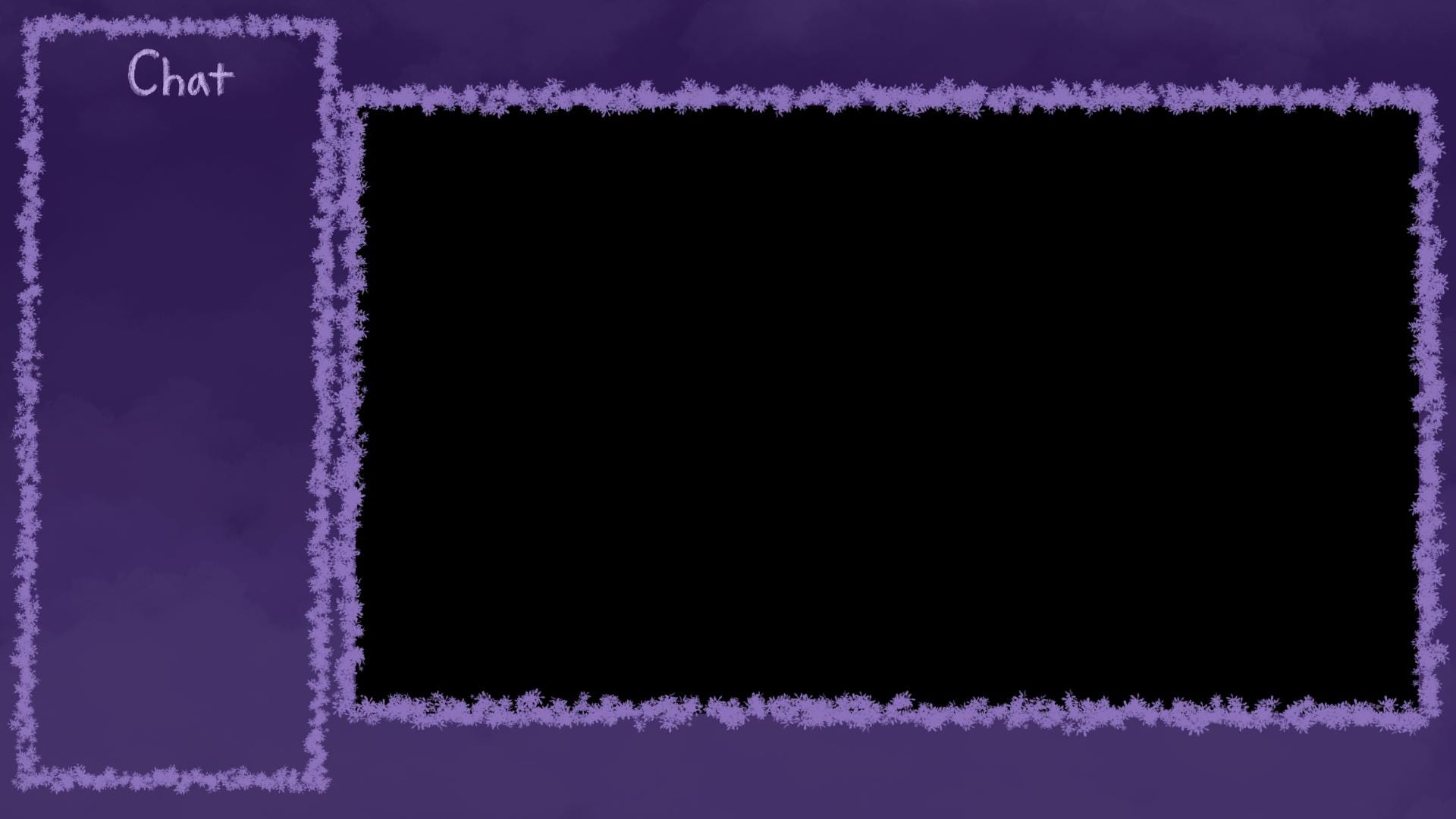 Purple Twitch Stream Overlay With Chat Box, Webcam Border, Alert Boxes ...